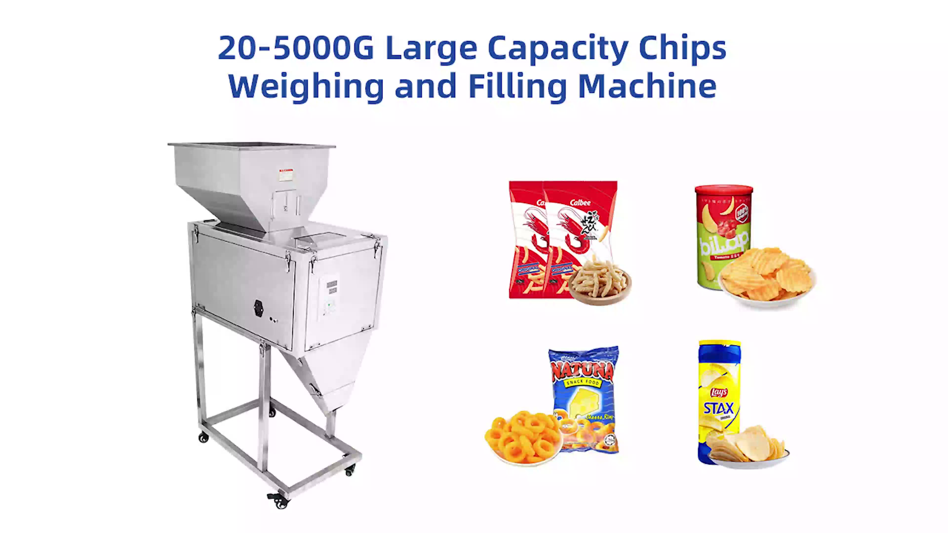 Semi Automatic Popcorn Filling Machine Snacks Weighing Filling Machine ...