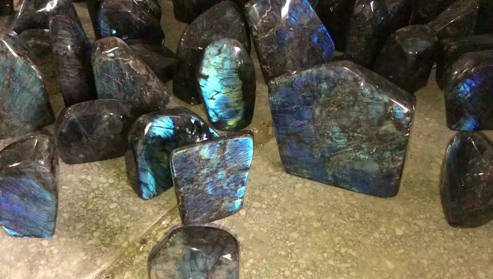 Hight Quality Natural Labradorite Stand Stone Price For Donghai - Buy ...