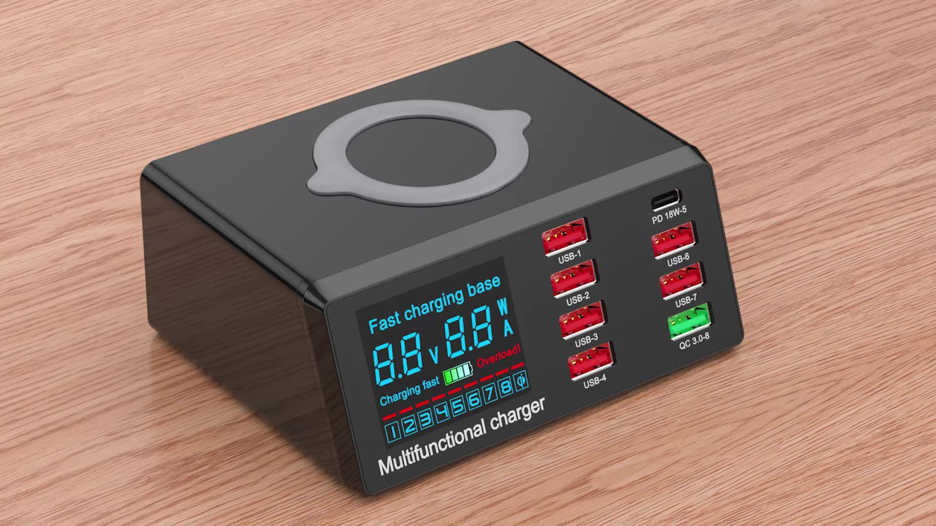 3c,Ce,Emc,Fcc,Rohs Certified Multifunctional Pd Wireless Fast Charger ...