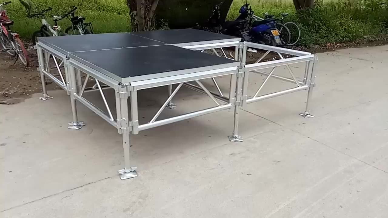 Sgaier Portable Anti-skid Plywood Black Indoor/outdoor Tent Floor Stage ...