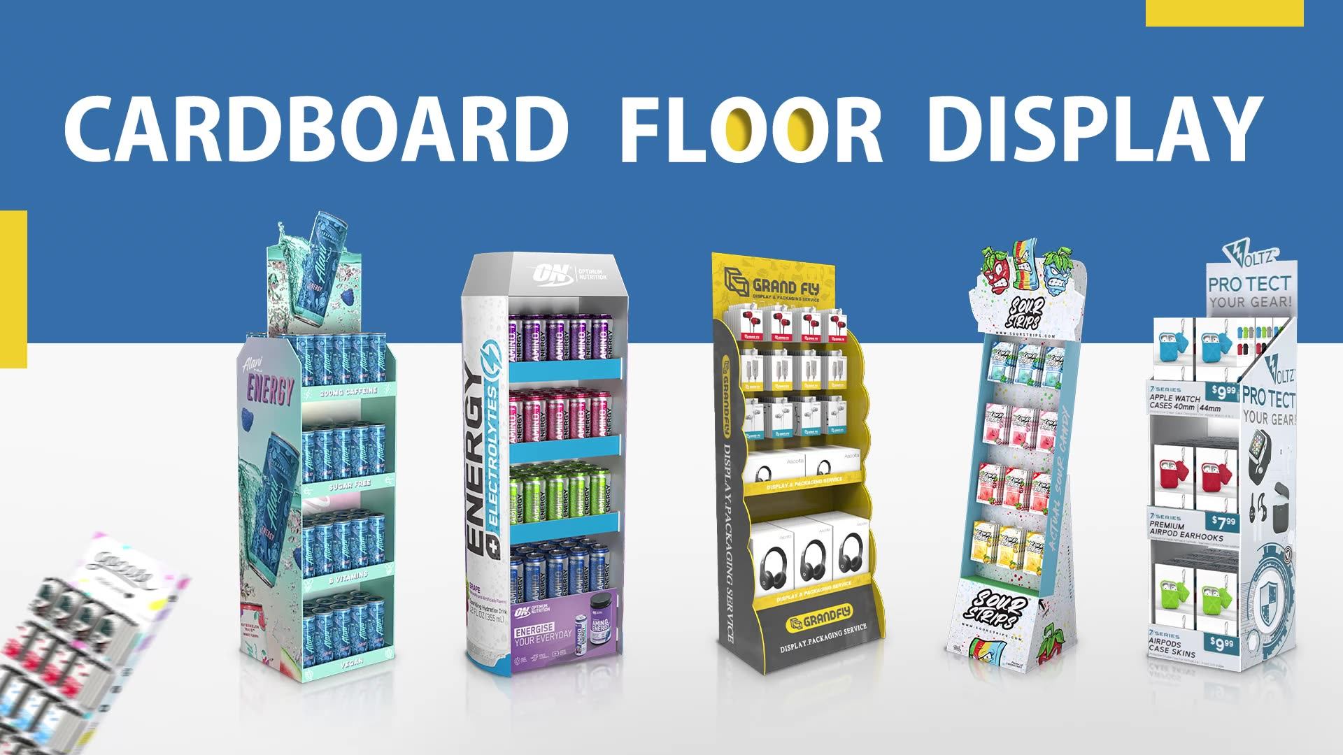 Custom Retail Pop Up Display Cardboard Promotional Pos Display Snacks ...