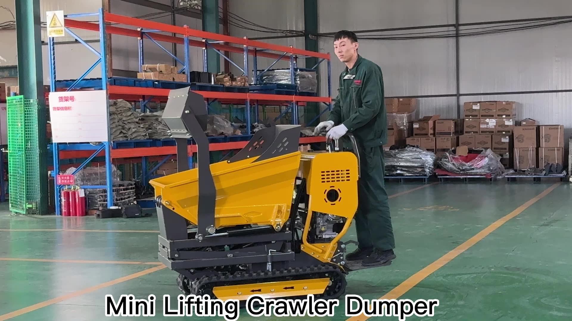 Mini Dumper 800kg Mini Dumper Crawler Small Tracked Carrier Tractor ...