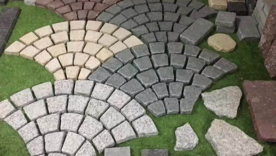 Interlocking G684 Black Basalt Driveway Paving Stone Mesh - Buy ...