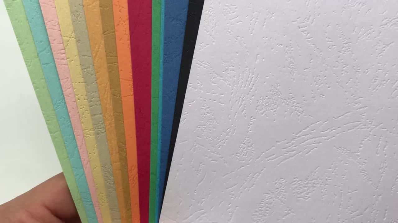 A3/a4 Cover Paper Textured Paper Embossed Leather Board Binding Cover ...