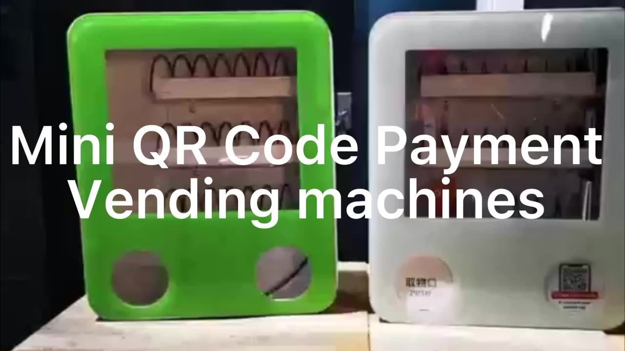 Small Vending Machine With Qr Code Paypal Google Pay Credit Card ...
