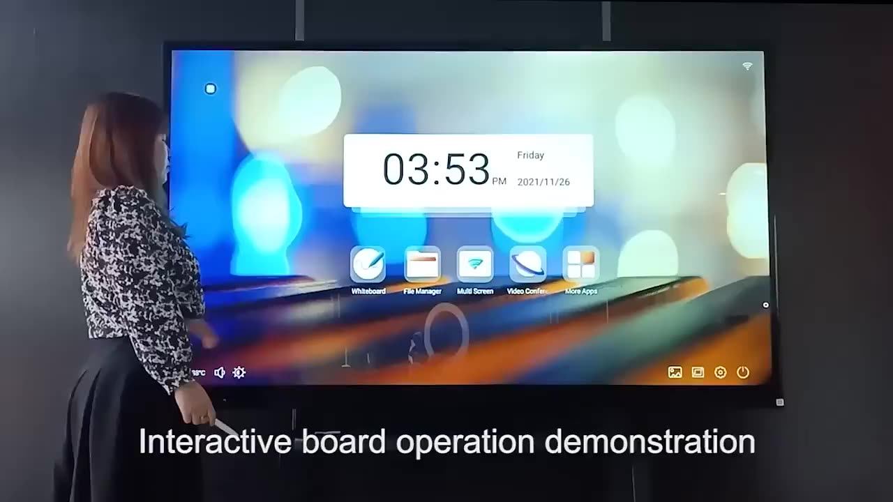 Oem Interactive Whiteboard Screen 4k Touch Lcd Smart Education Board Tv ...