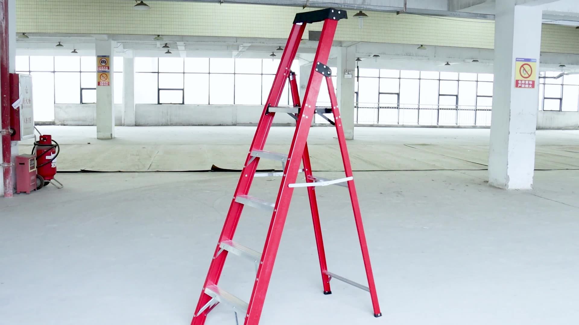 Ansi Approved Heavy Duty Industrial Ladder 4-8 Step Aluminum Step Frp ...
