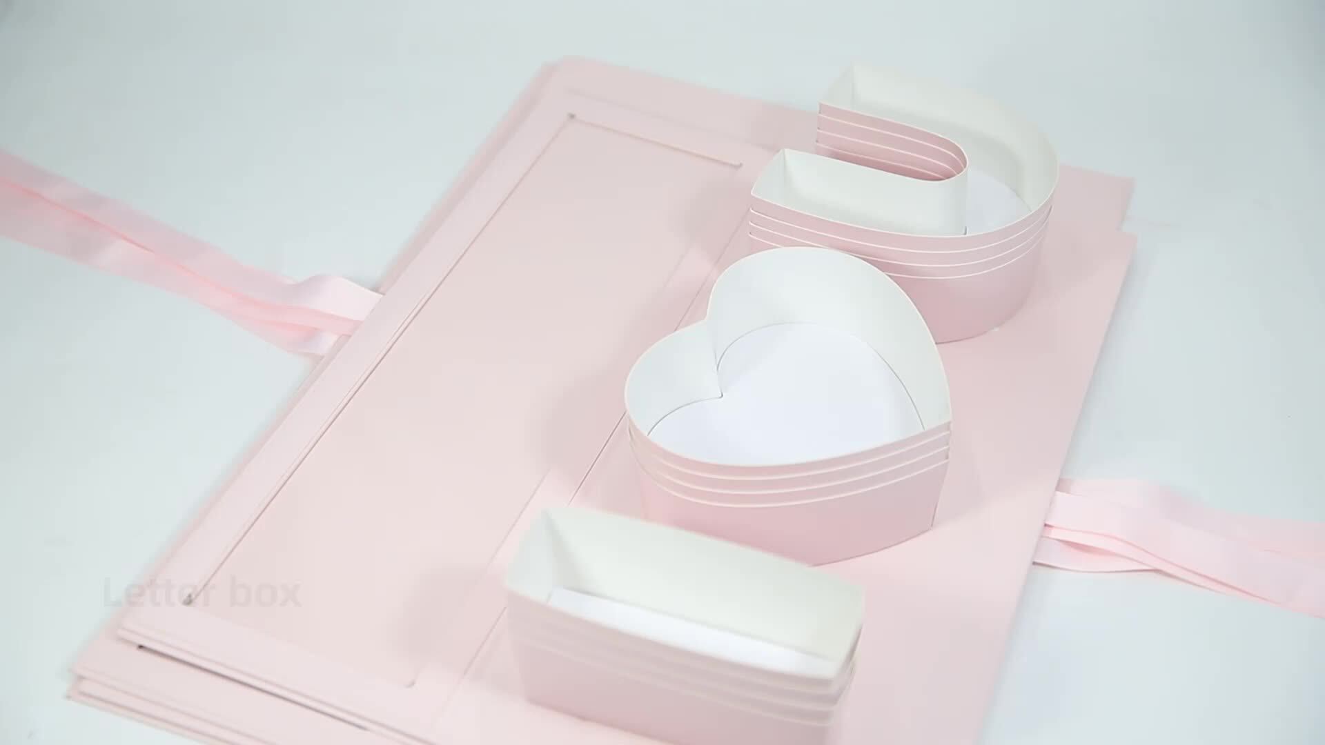 Red Love Fillable Letter Shaped Valentine's Day Present Packaging Gift ...