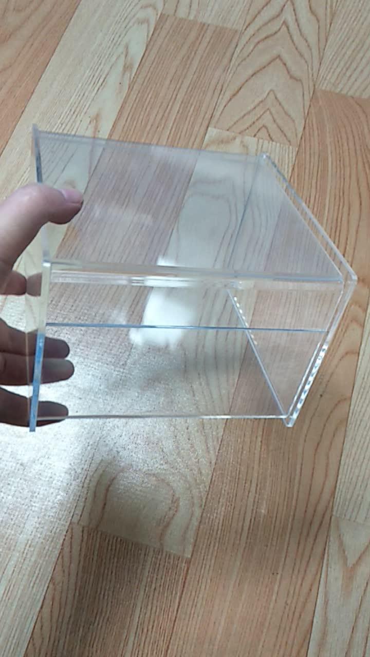 Wall Mounted Rectangular Clear Acrylic Dental Mask Holder With Lid ...