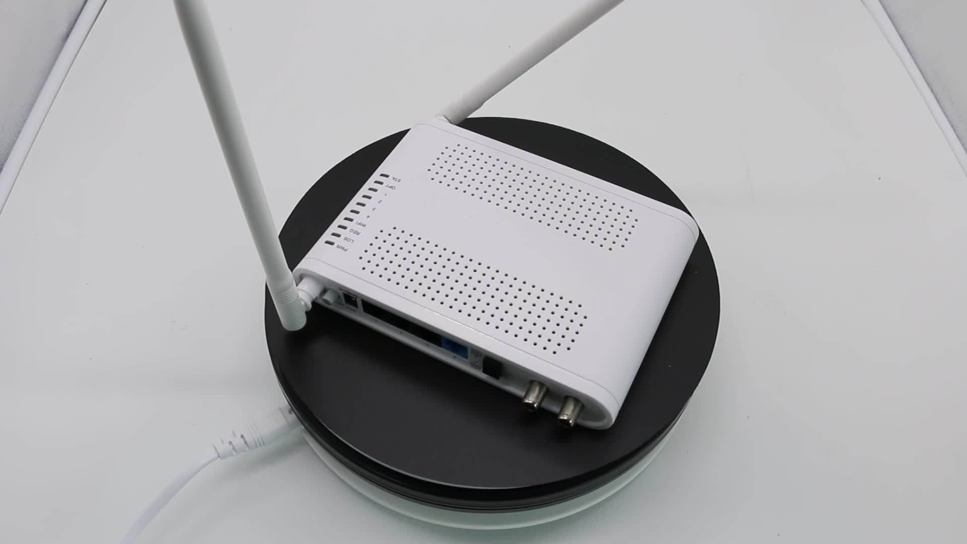 High Quality 4lan(1ge+3fe)+pots+wifi Gpon Epon Onu Ont Modem Pon ...