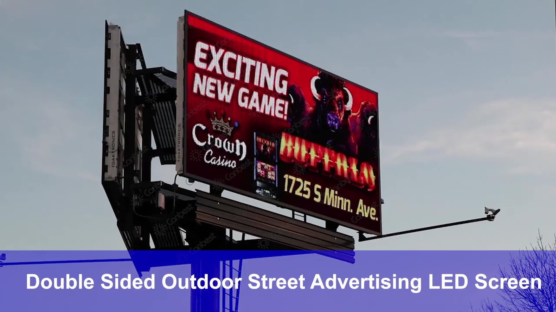 Mars Outdoor Trivision V-shaped Crossroads Double Sided Pillar Digital ...