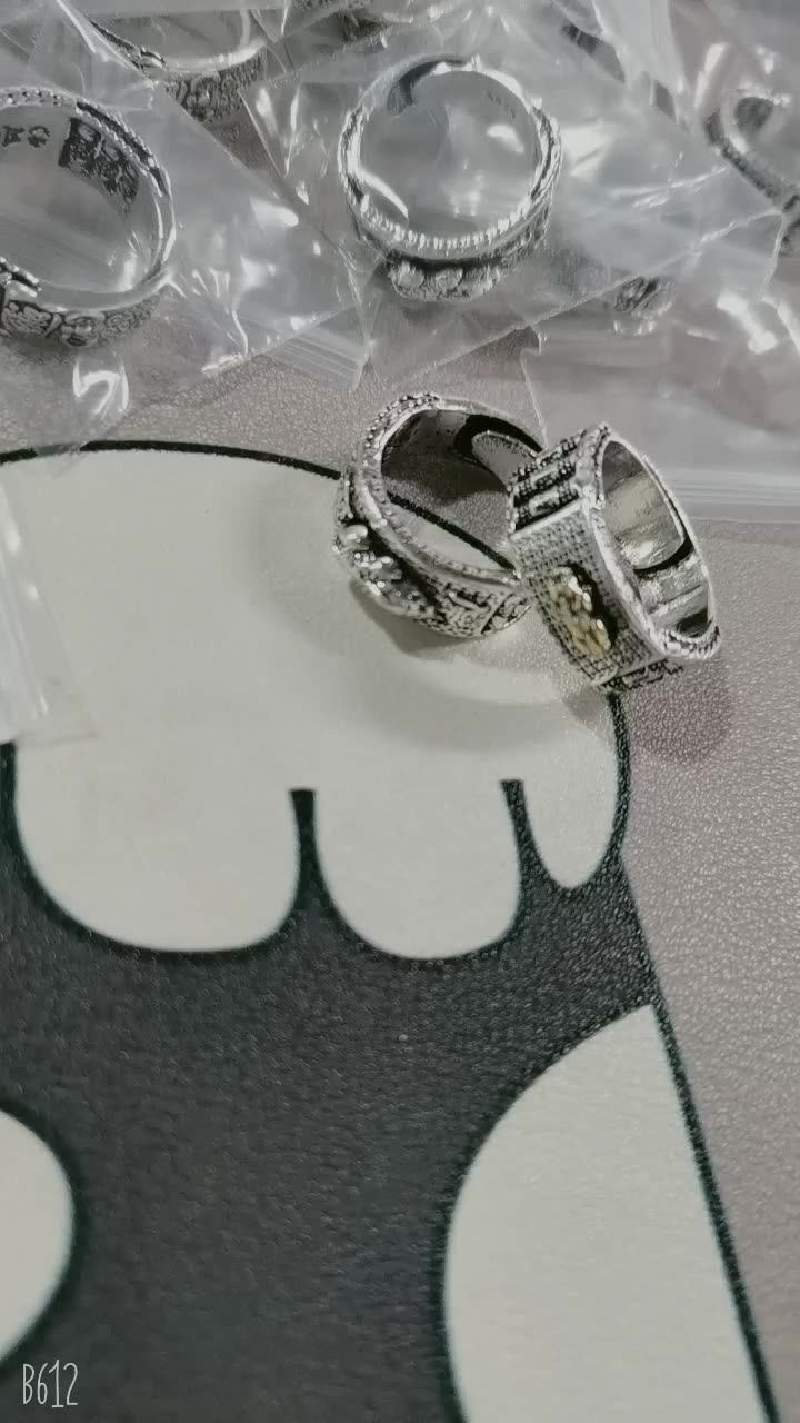 Pixiu Feng Shui Anillo Amulet Ring Men Retro Bring Wealth Lucky Feng ...