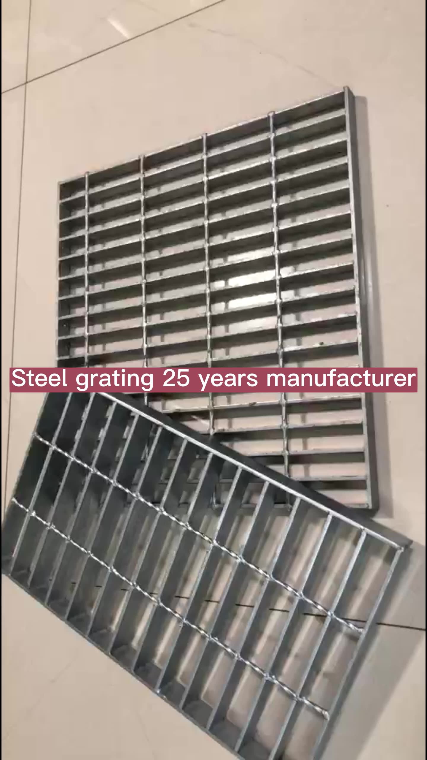 Hot Dip Galvanized Steel Grating Hdg Steel Grating Serrated Drainage ...