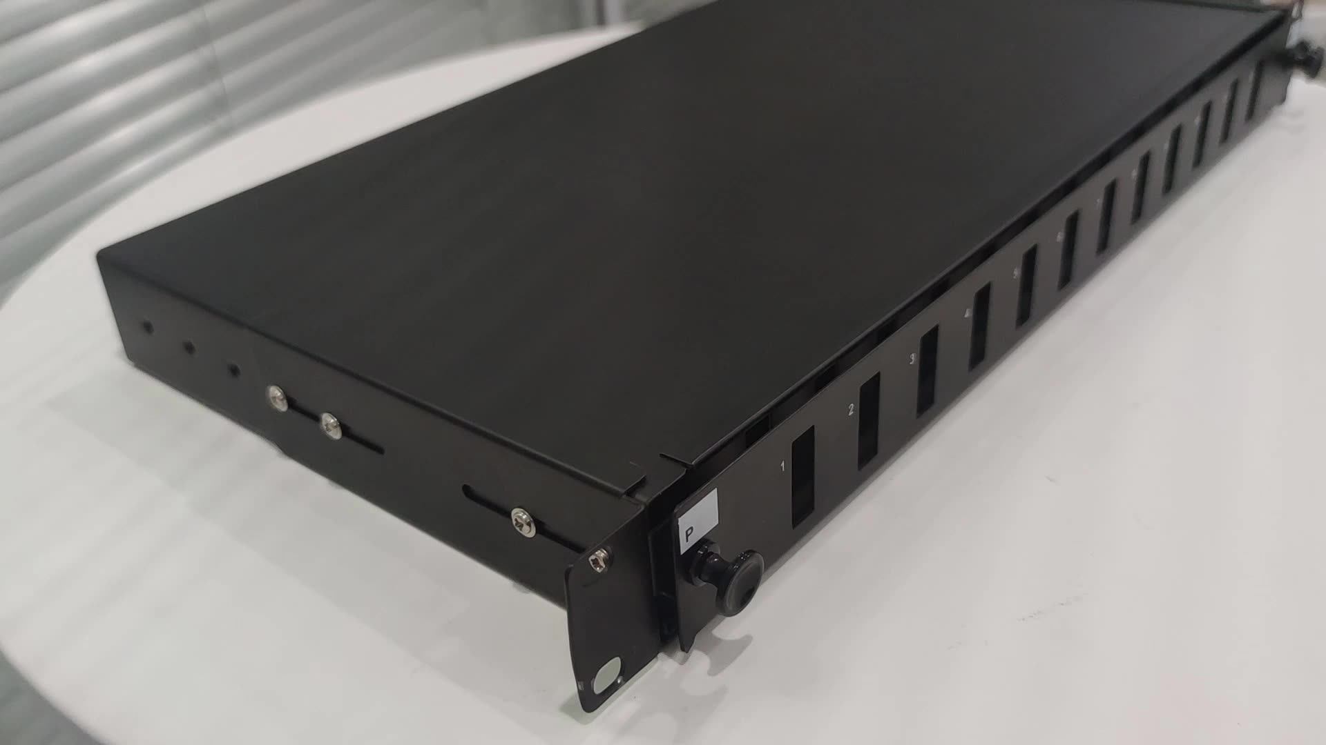 19" Inch Rack Mount 144 Port Core Lc Upc 1u Fiber Optical Distribution ...