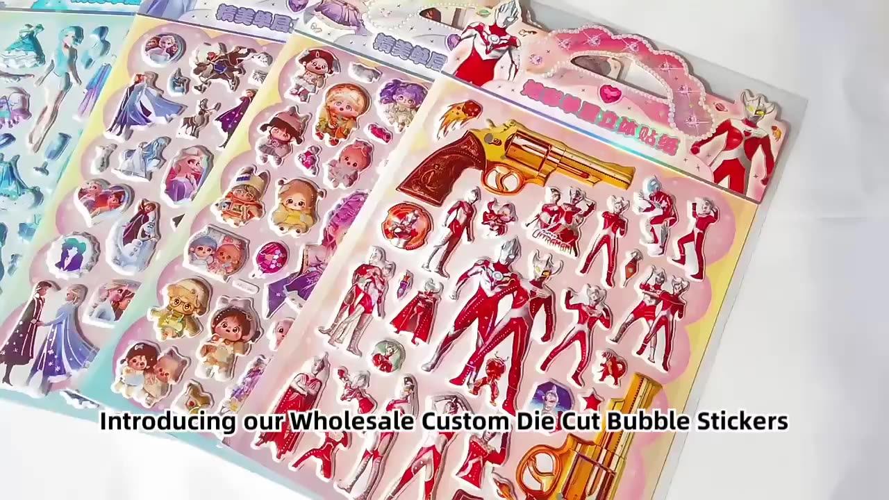 Custom Bubble Sticker Sheet 3d Puffy Foam Stickers For Scrapbooking Diy ...