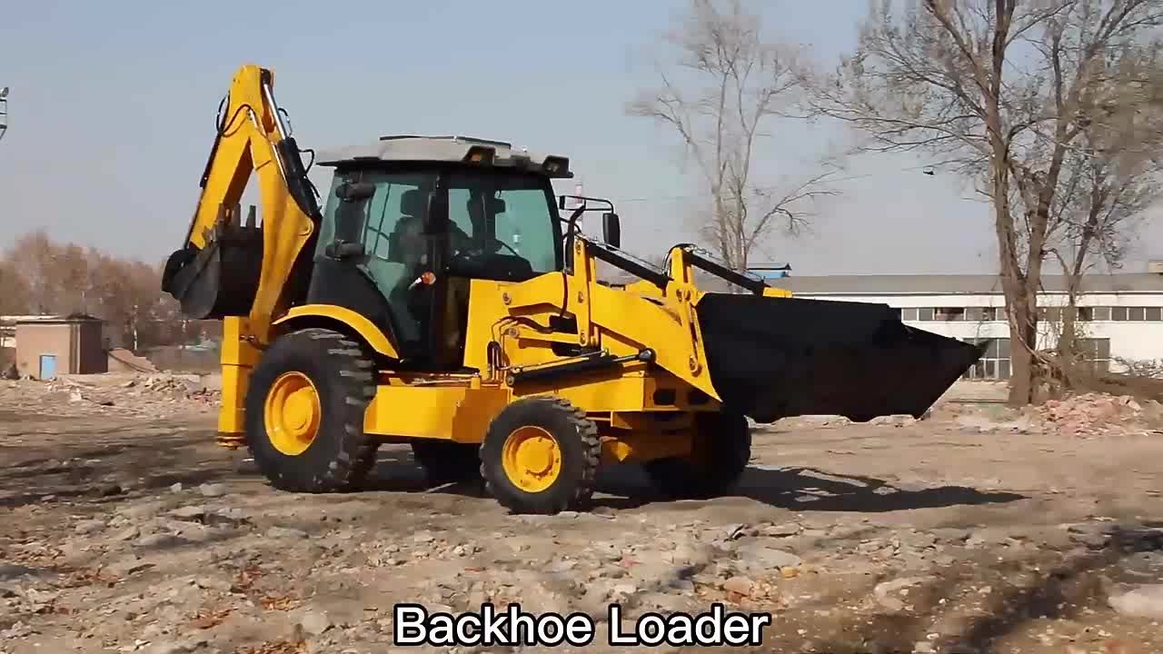 Free Shipping Euro5 Epa Engine Diesel Backhoe Loader 4x4 China Small ...