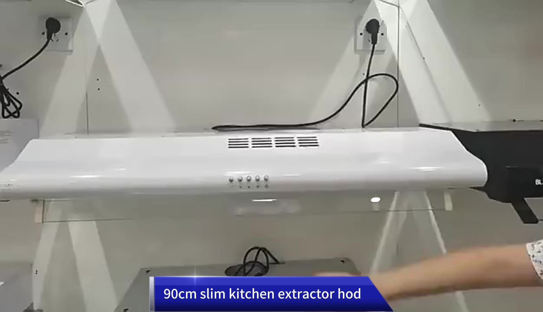 Range Hood With 3 Speed Led Light White/black/stainless Small Kitchen ...