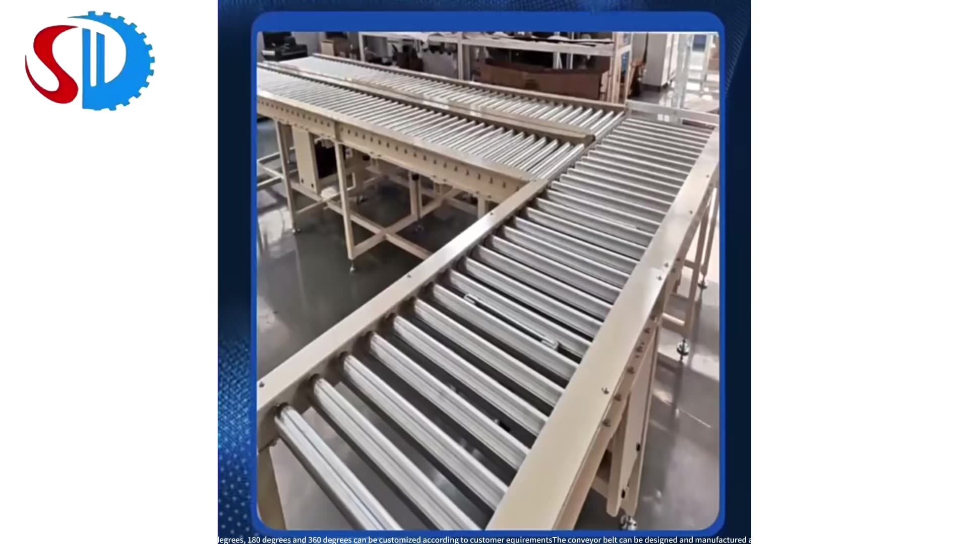 Heavy Duty Professional Transportation Straight Running Roller Conveyor ...