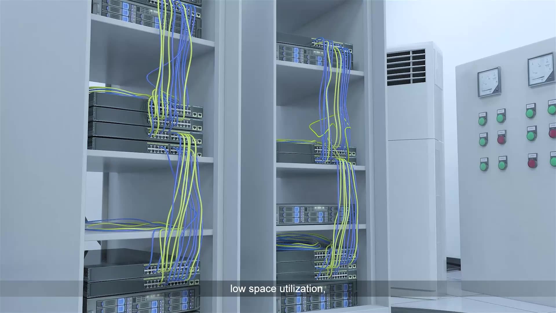 Network Cabinet Cooling System Server Cabinet Modular Data Center ...