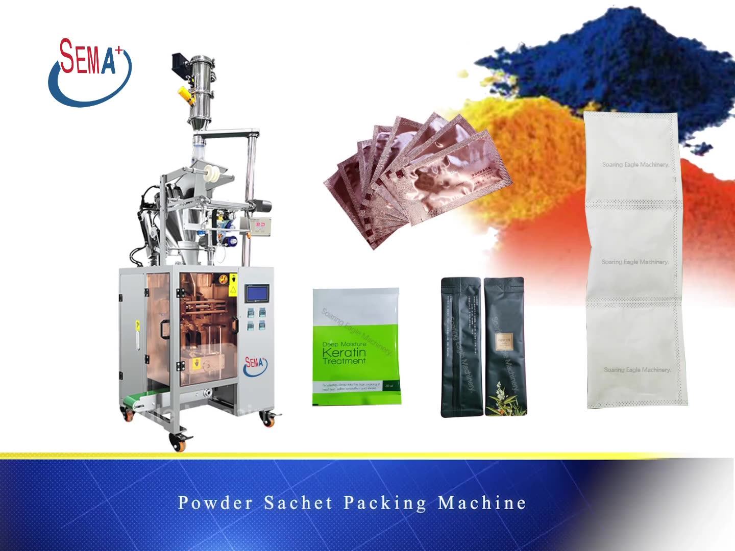 Automatic Powder Sachet Form Fill Seal Mono Dose Sachet Packing Machine ...