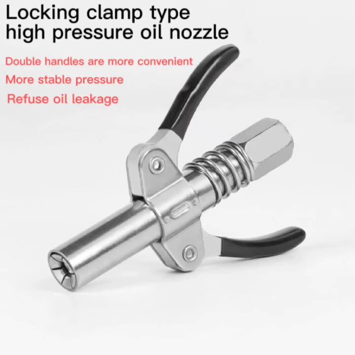 New Locking Clamp Grease Gun Nozzle Nipple Heavy-duty High Pressure ...