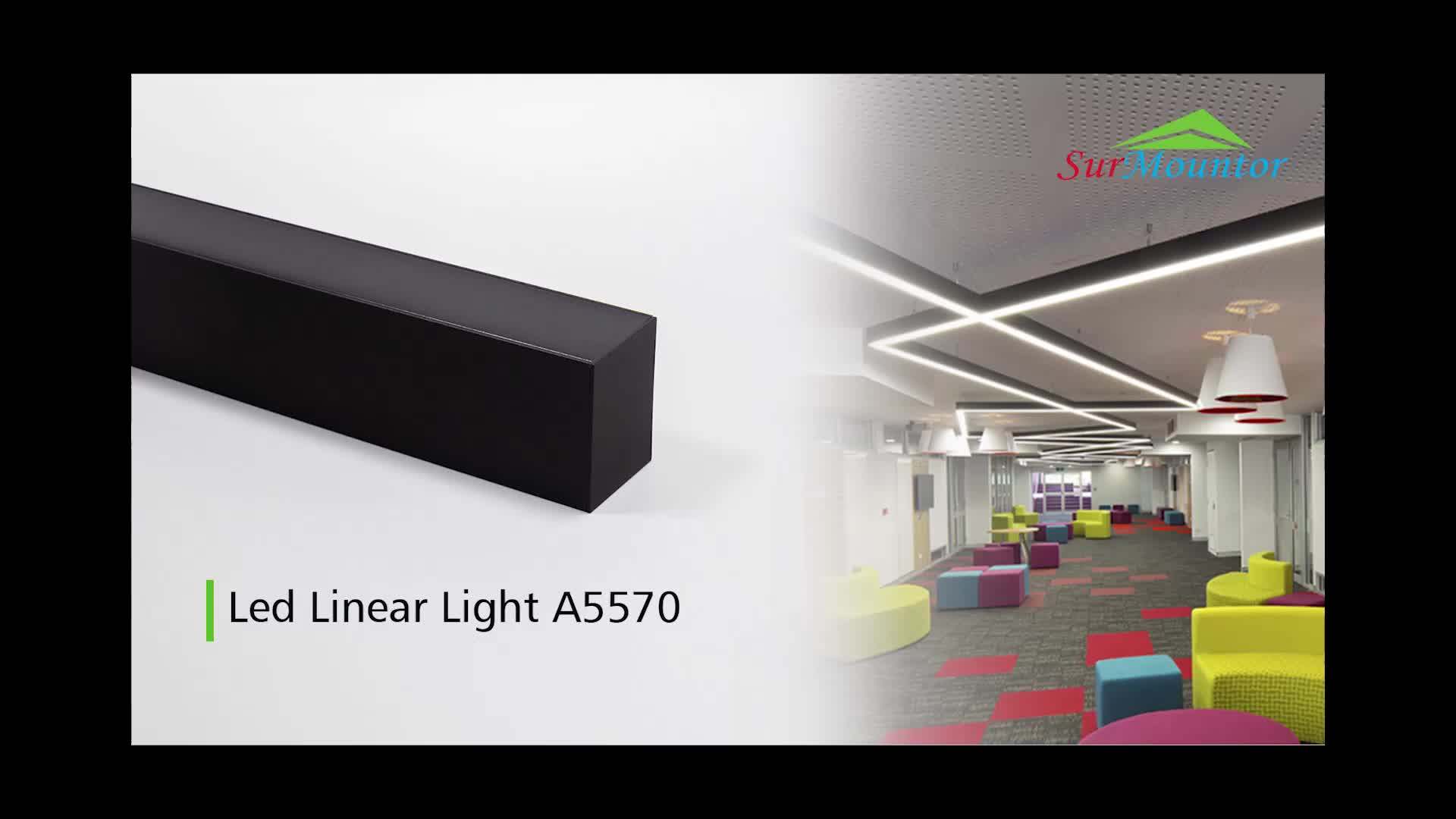 China Customized Led Light Strip Diffuser 8 Black Channel Lighting 50mm ...