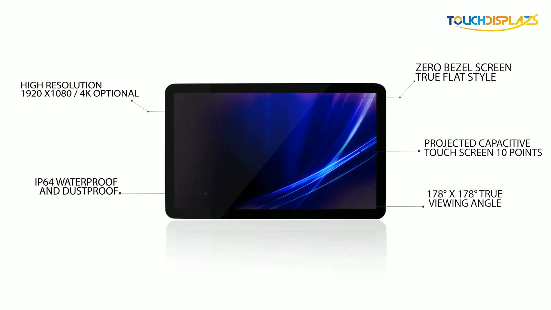 21.5 Inch Projected Capacitive Touch Screen Touch Monitor Chinese ...