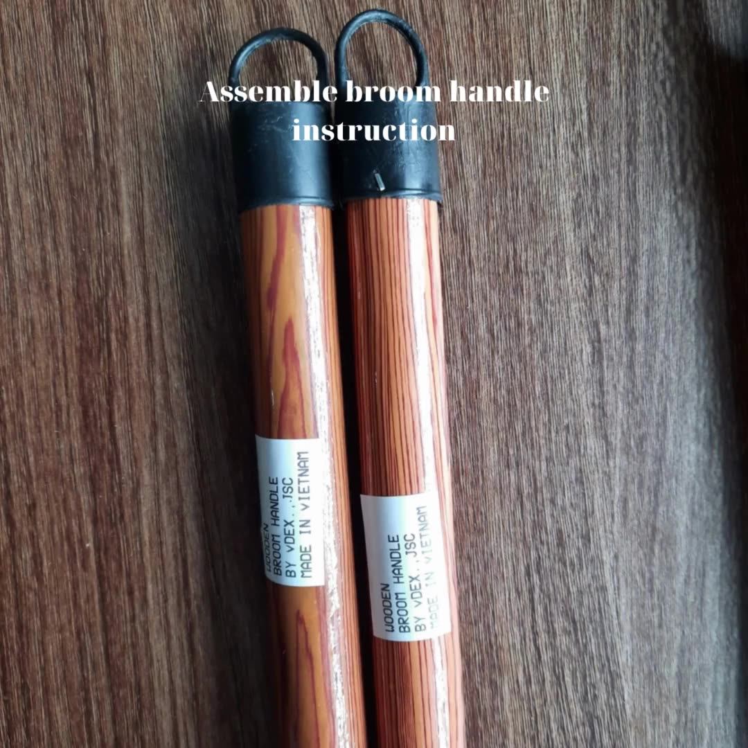 Mop Stick Painted Wooden Broom Handle Connector Wholesale Mop Handle ...