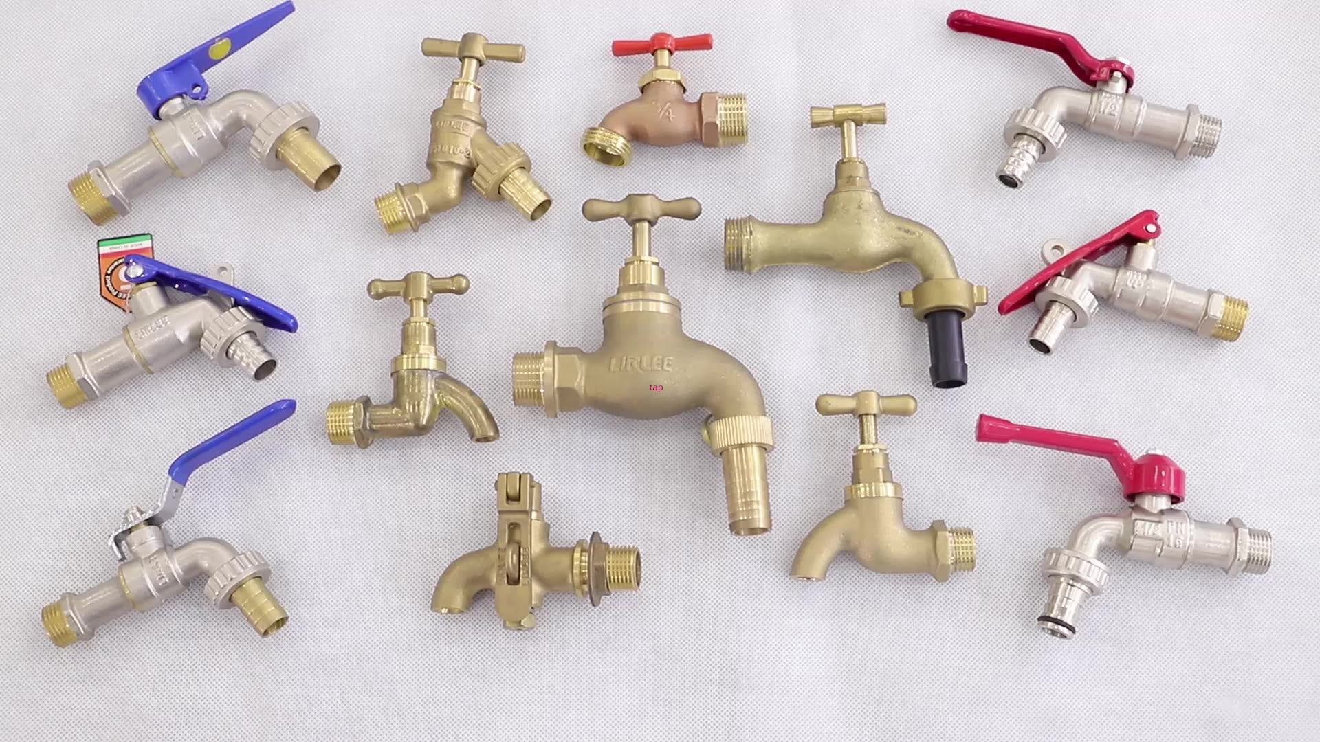 Lirlee Male Thread Washing Faucet Outdoor Garden Bibcock Brass Bib Tap ...