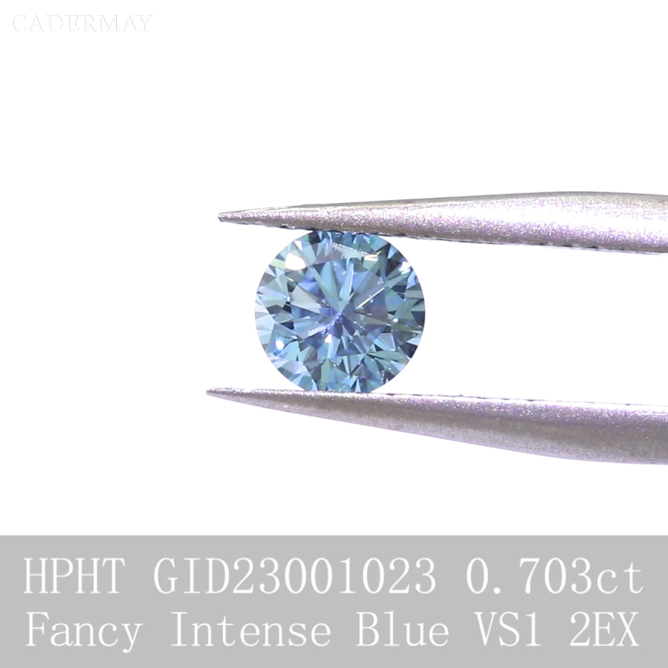 Hpht Cvd Light Intense Blue Color Round Shape Vs1 Wholesale Price Lab ...