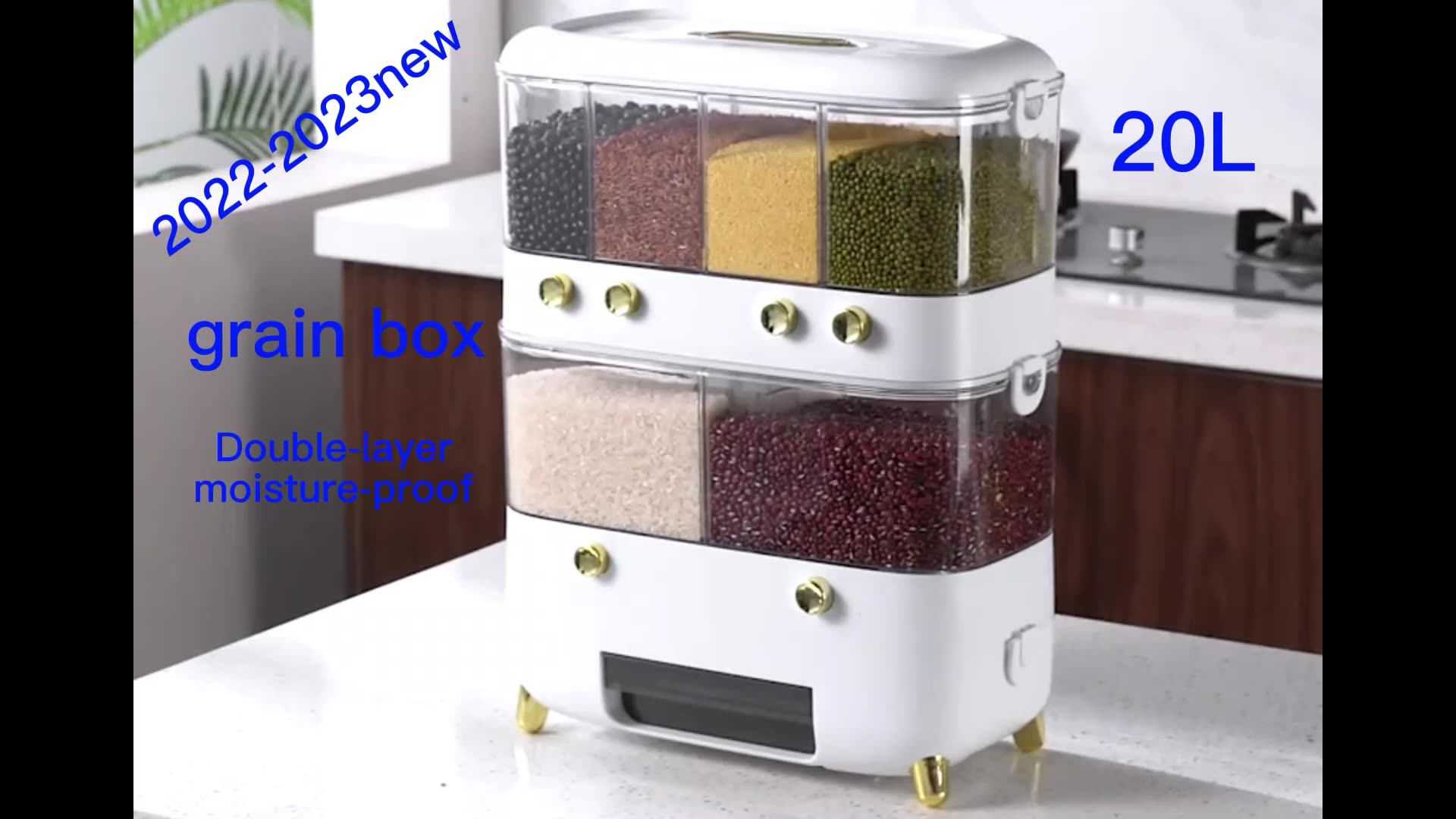 New Amazon 20l Removable Seal Organizer Container Dry Food Box Whole ...