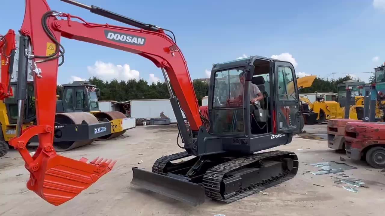Second Hand Doosan Dx60-9c Excavator Used Mini Excavator 7ton Hydraulic ...