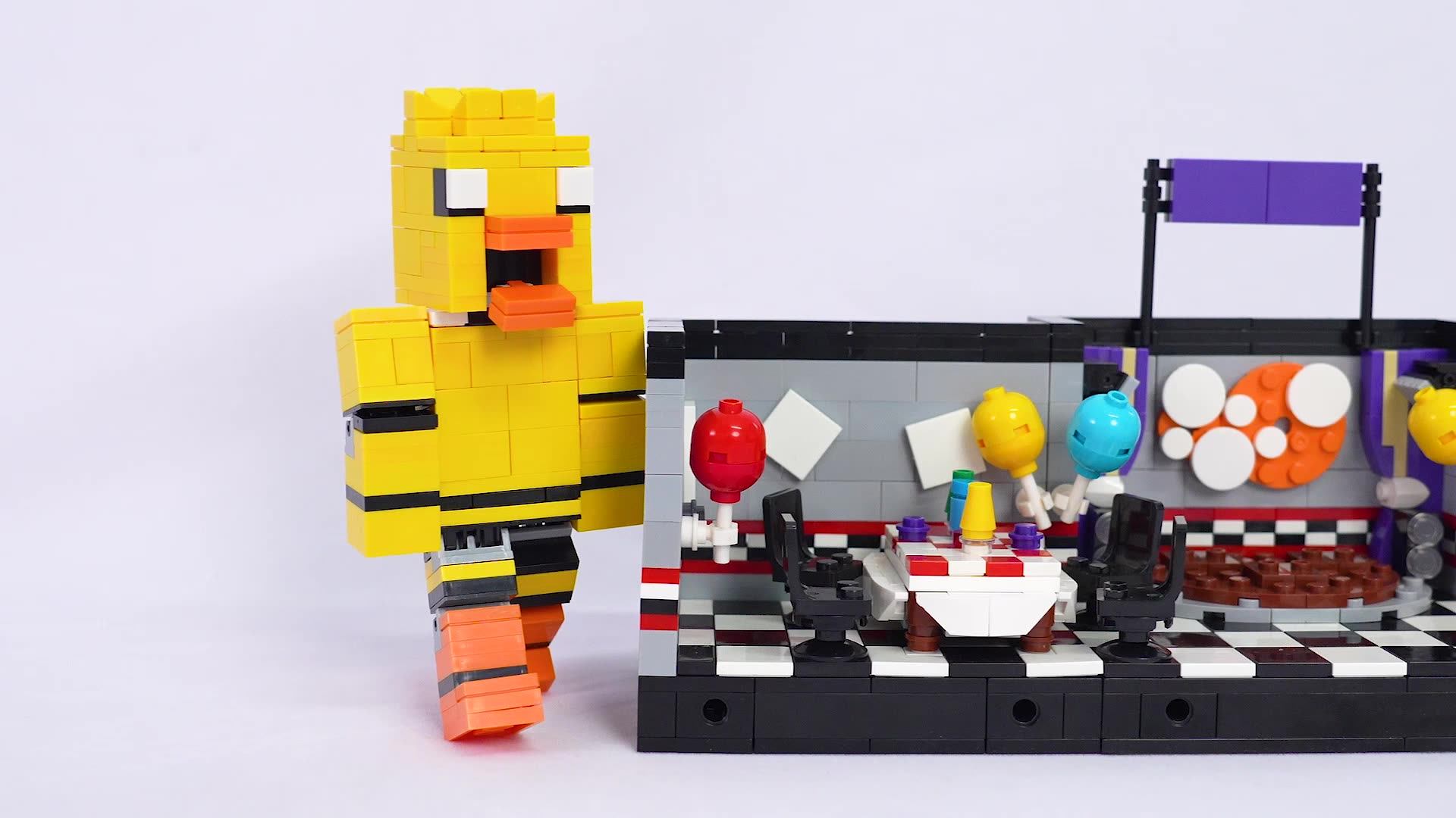 Moc Fnaf Horror Game Series Scenes Concert Stage Office With Bonnie ...