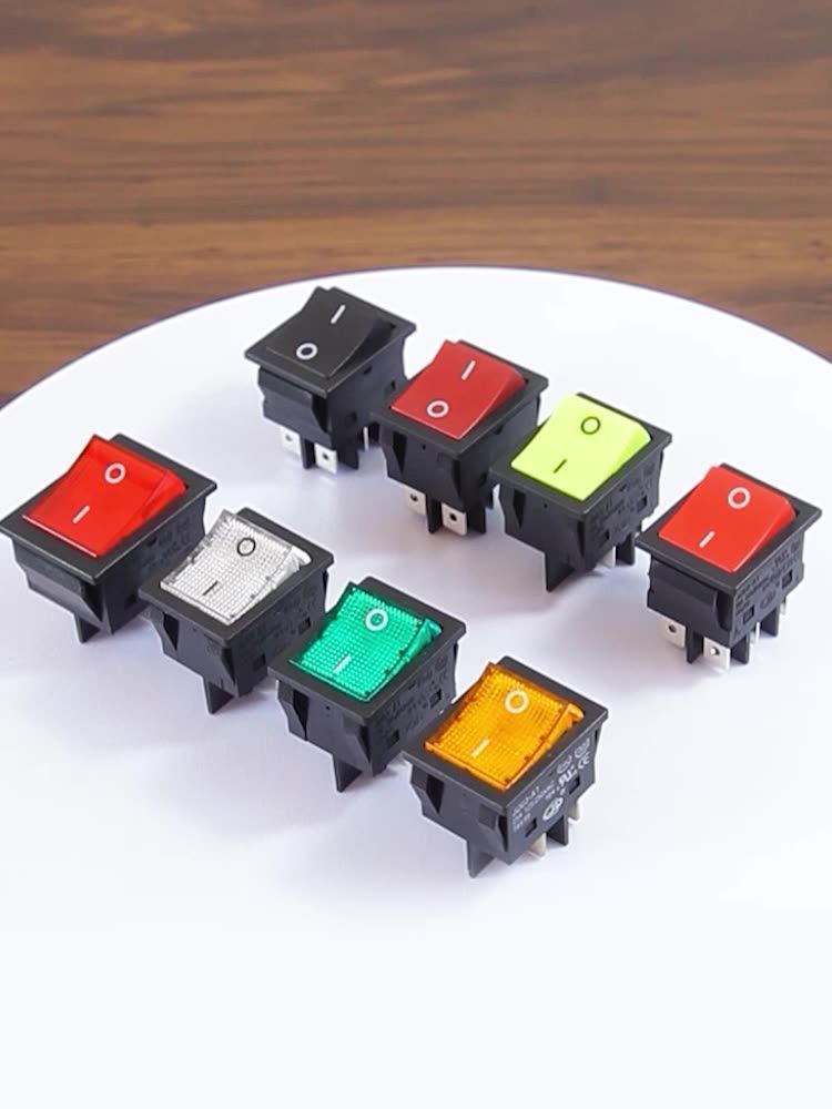 Kcd4 Rocker Switch 16a 250v High-power Power Button Locking Rocker ...