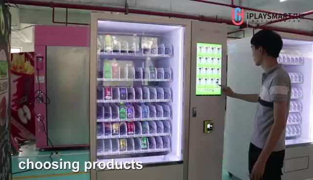 Frozen Automatic Water Bottle Vending Machine Mini Beverage Vending ...