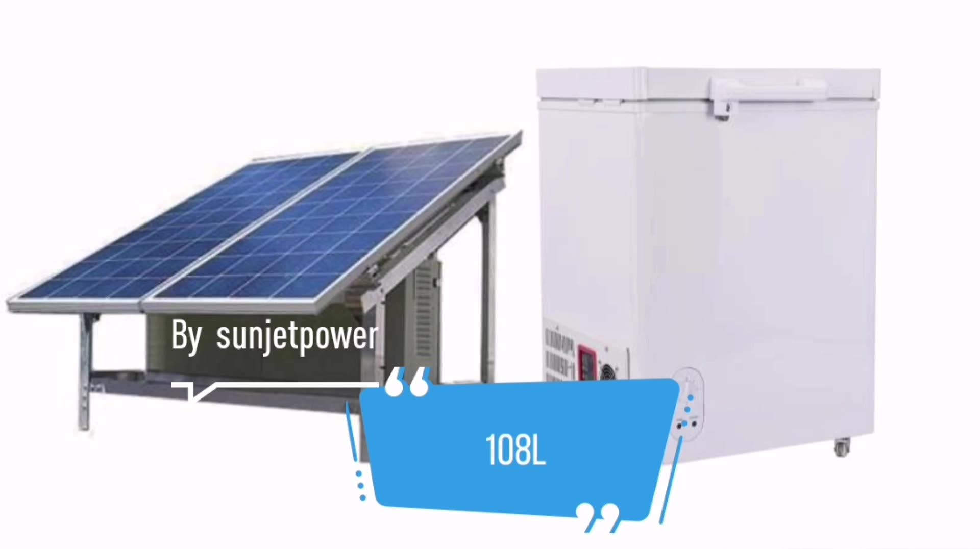 208l Solar Powered Portable Refrigerator Solar Deep Chest Freezer Dc ...