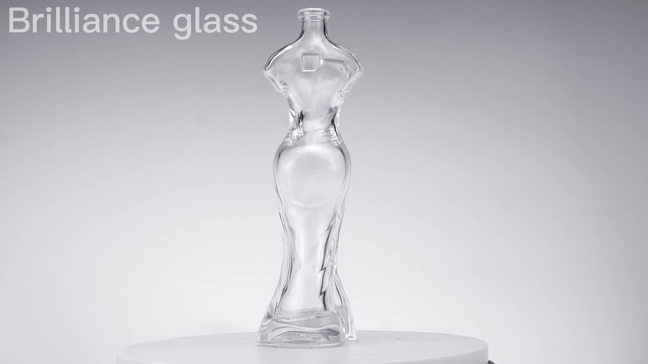 Unique Shape Custom 150ml 300ml 500ml Woman Body Shaped Liquor Gin ...