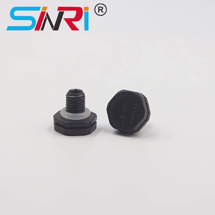 Sinri E-ptfe Membrane Ip67 Screw Vent Valve M8 Breather Air Plastic Vent Plug For Led Lighting ...