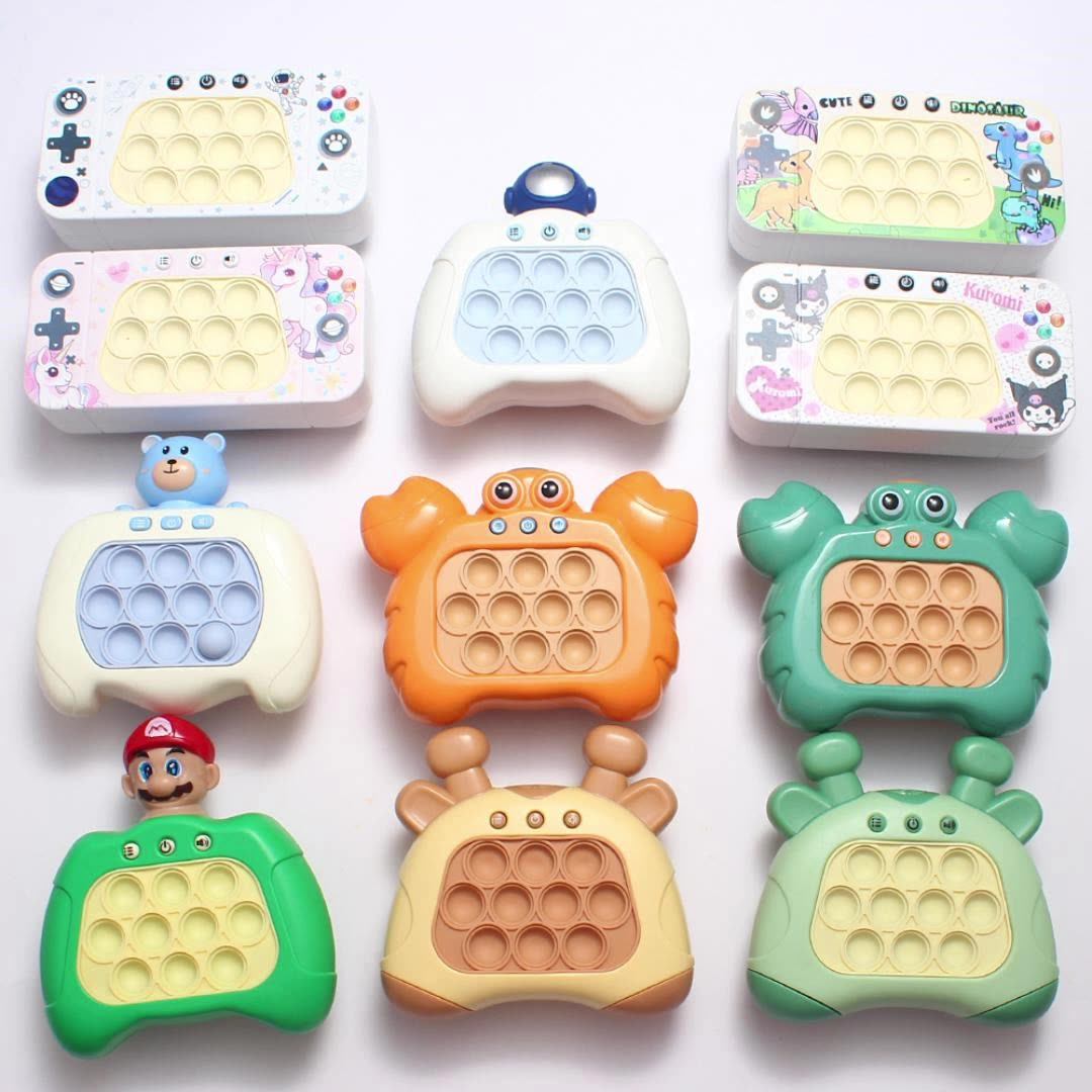 Tiktok Hot Pop Quick Push Bubble Game Console Light Up Pop It Pro ...