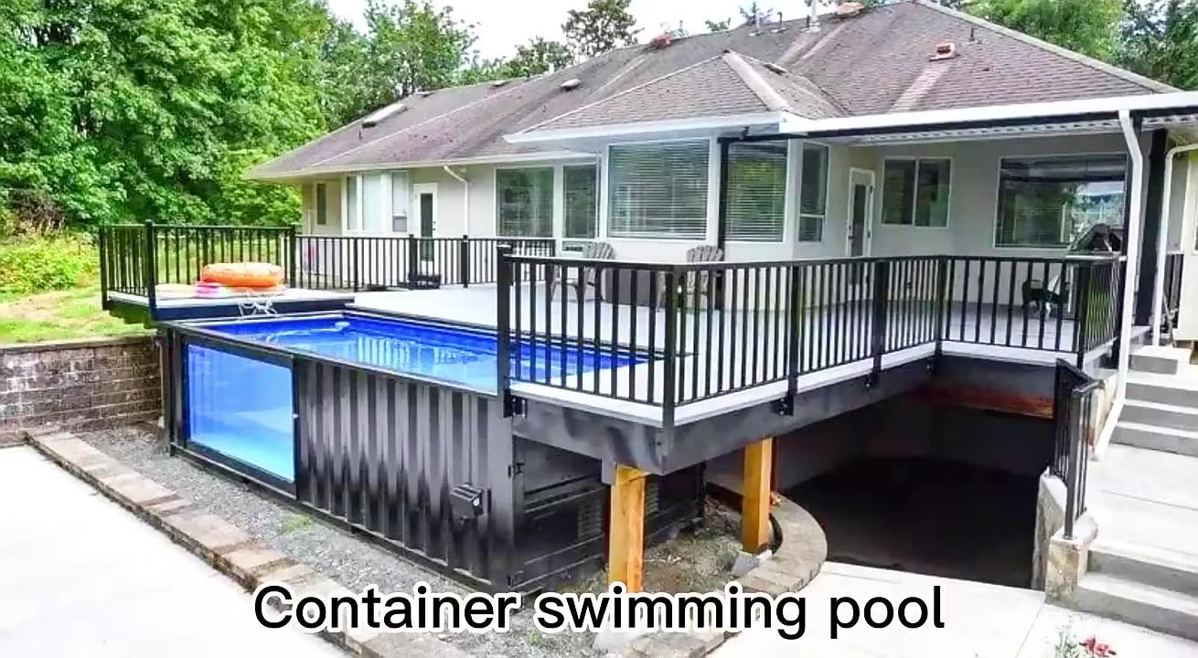 Custom Self Contained Shipping Container Pools Swimming Outdoor 20ft ...