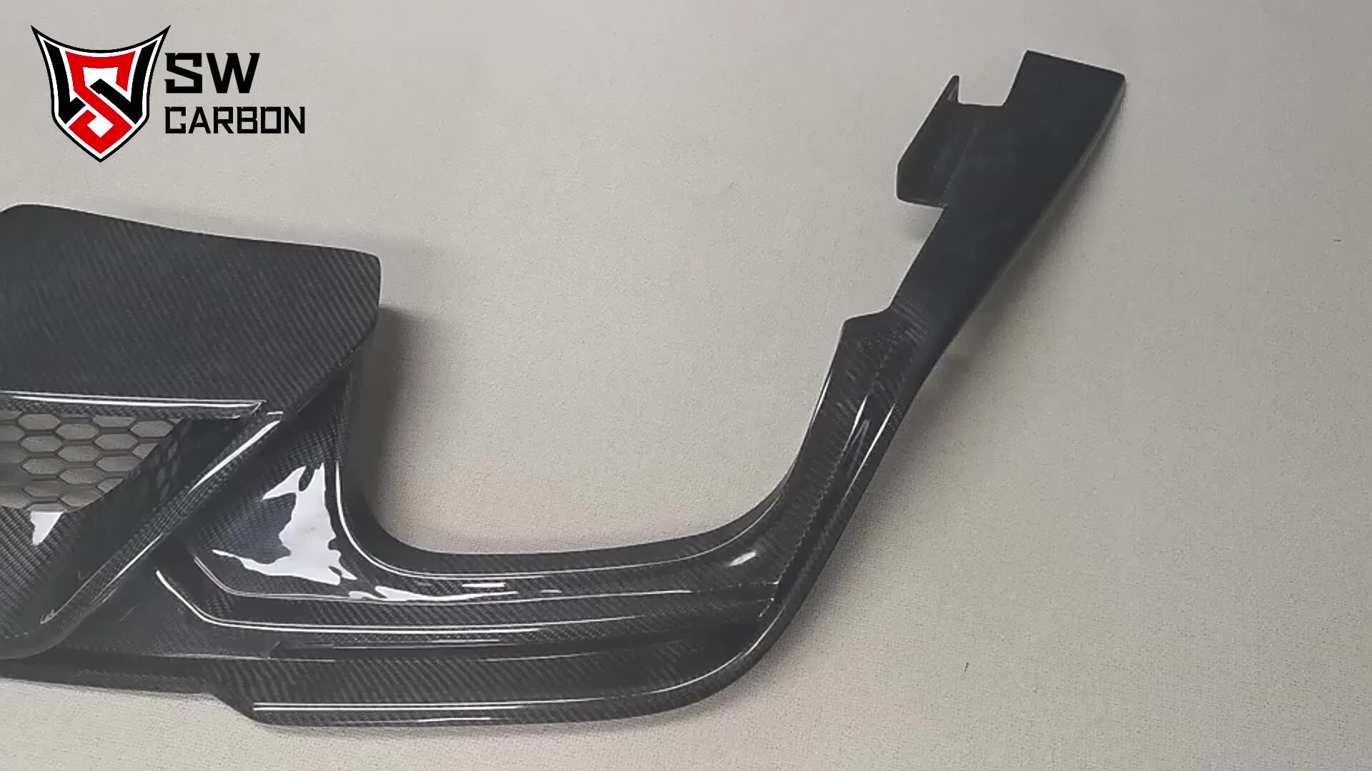 Mustang Gt500 Style Carbon Fiber Rear Diffuser For Ford Mustang 2018 ...