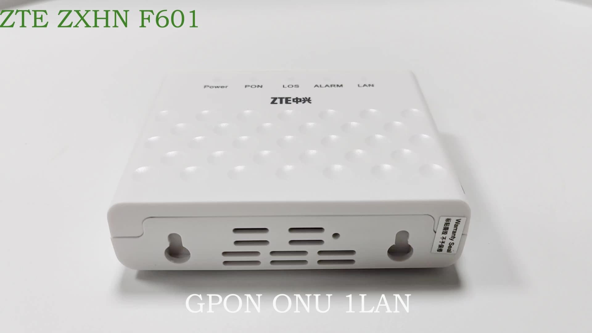 Onu F601 Gpon Onu 1ge 2.4ghz Wifi Oem Original Package English Firmware ...