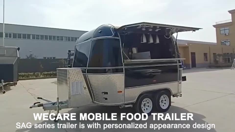 Wecare Mini Mobile Airstream Coffee Ice Cream Food Trailers Fully ...
