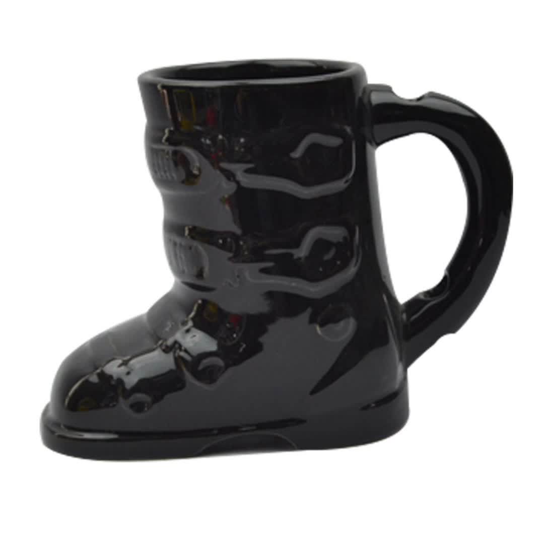 300ml Creative Crumple Wrinkle Ceramic Coffee Tea Cup Yellow Glazed ...