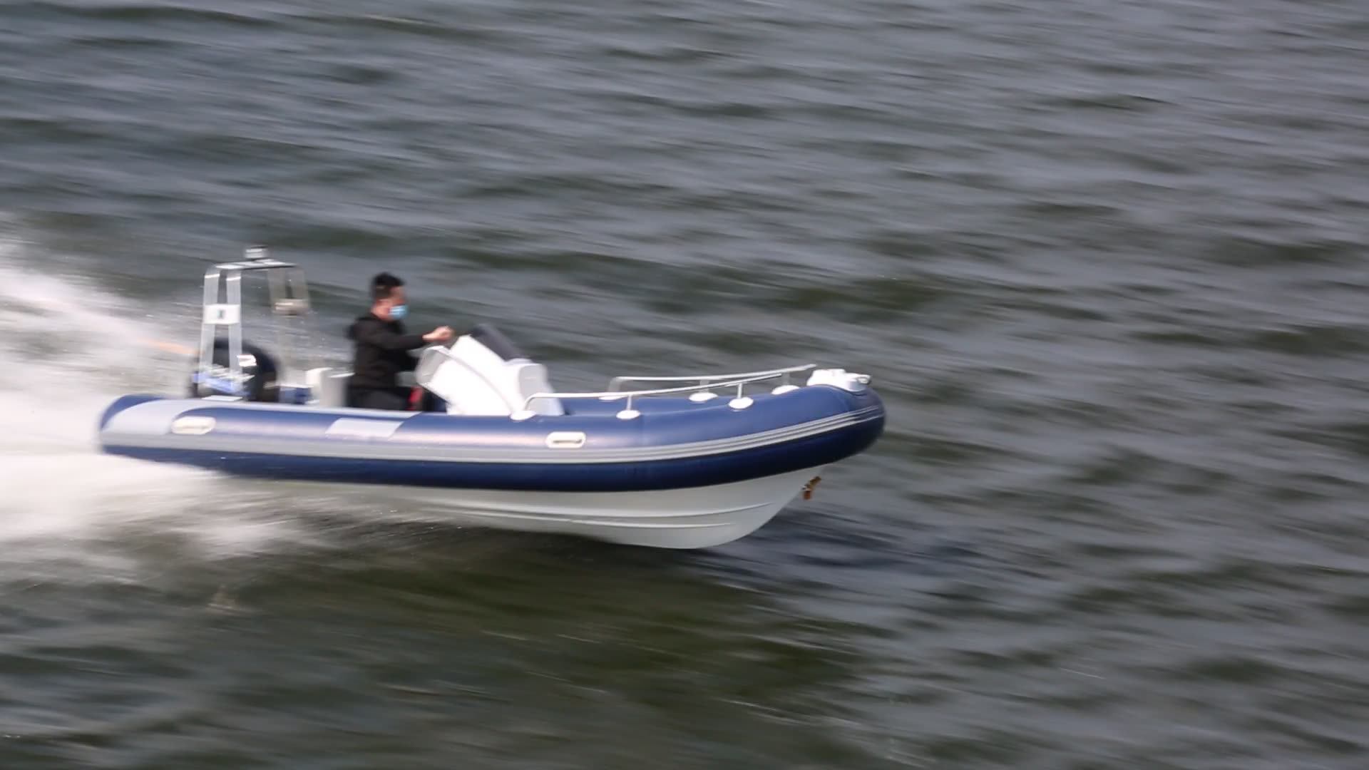 Ce 18ft 5,5 M Rippe Boot Hypalon Fiberglas Rumpf Sport Rib Ruderboot ...