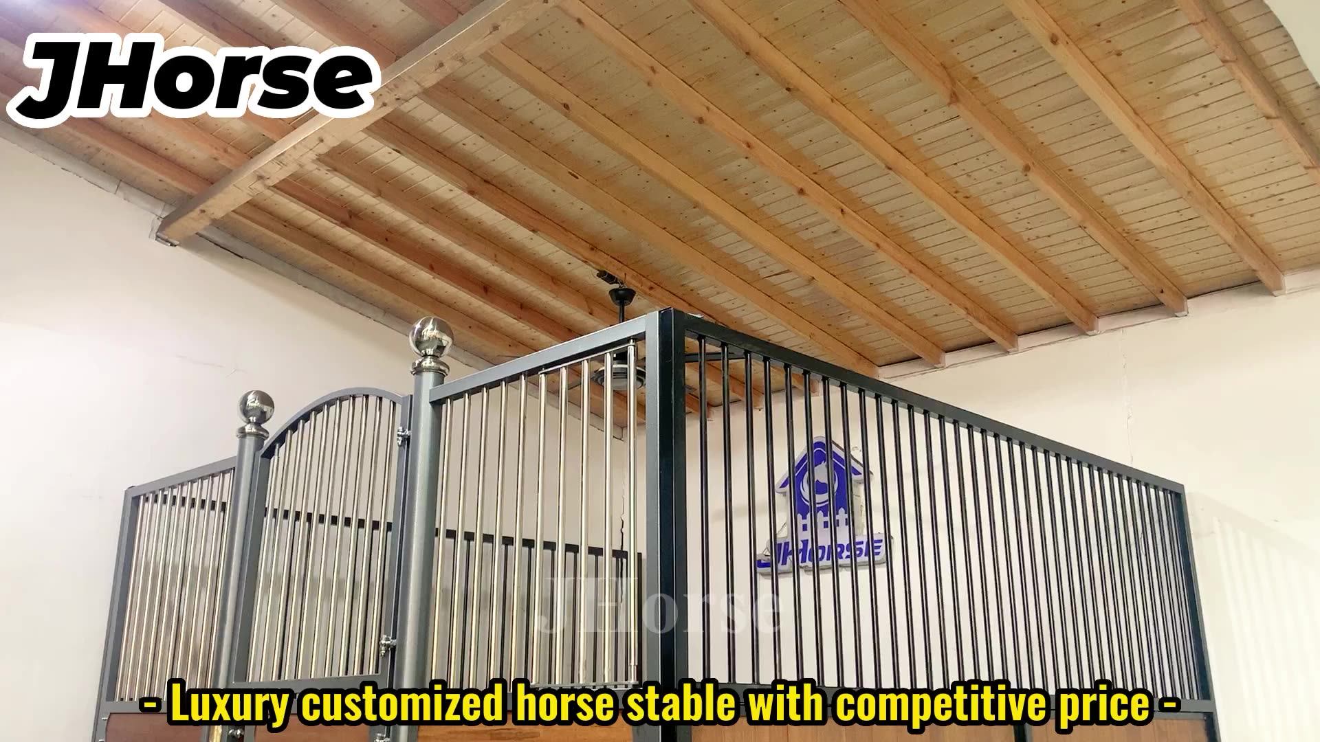 Luxury Permanent Metal Steel Frame Bamboo Board Horse Stable Box Horse ...