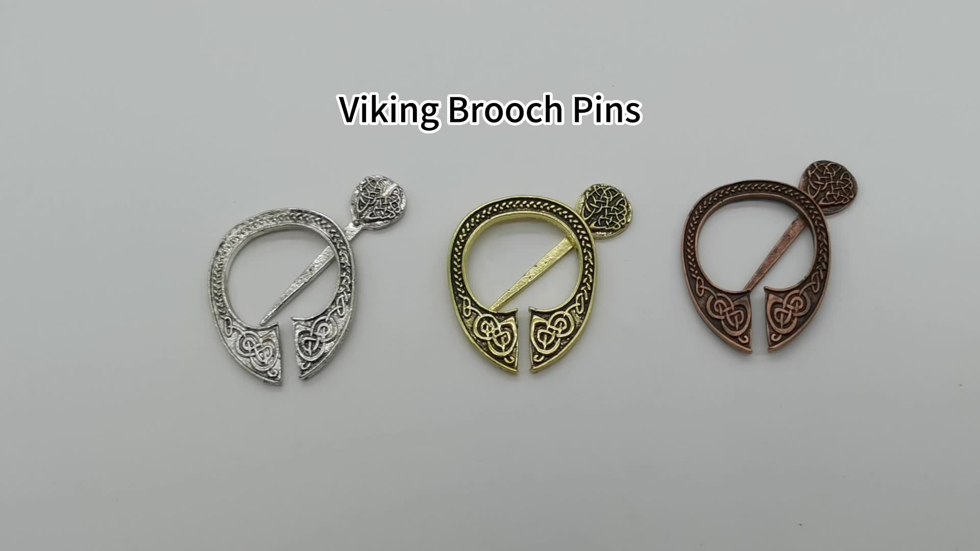 Women Girls Brooches Pins Decorative Medieval Vintage Viking Penannular ...