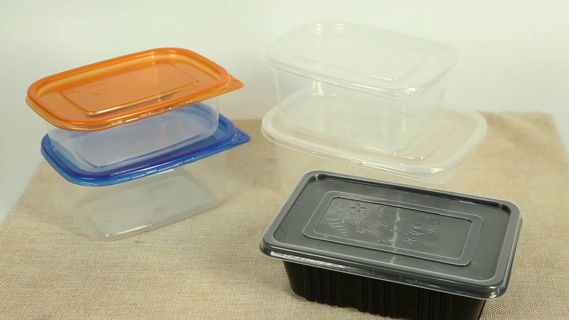 Disposable Plastic Food Container Packing Box For Food Freshness ...