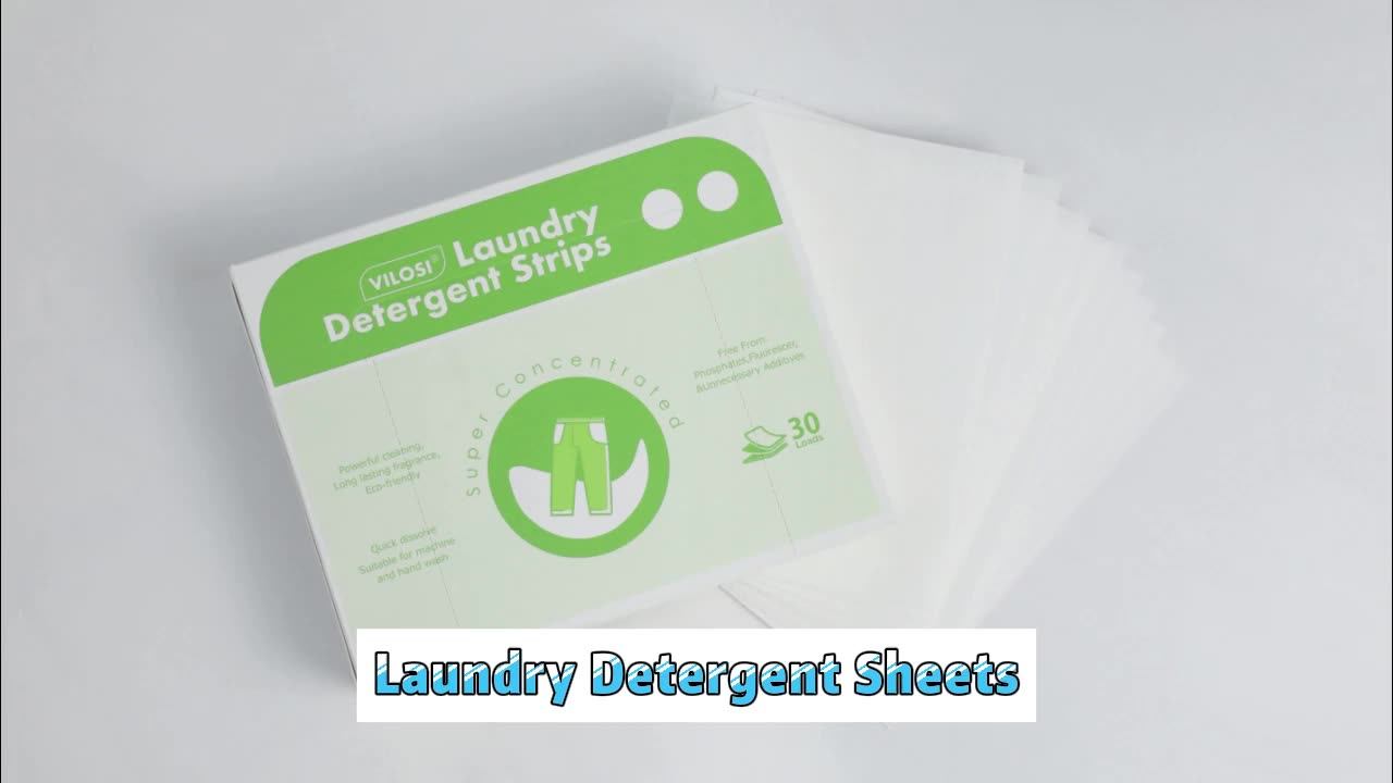 Factory Laundry Detergent Sheet Oem Eco-friendly Biodegradable Pure ...