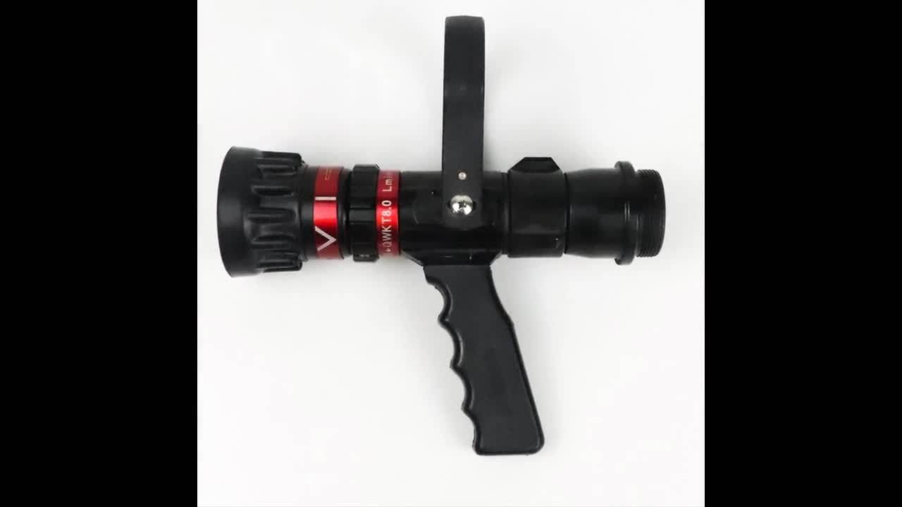 Pistol Grip Adjust Flow Fire Fighting Water Gun Fire Hose Nozzle For ...